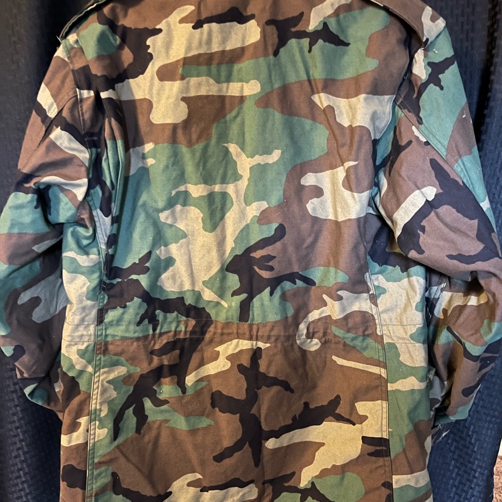 Authentic M65 Field Jacket Bdu Woodland Camouflage - Gem